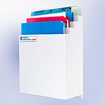 File Holder; 4-Slot, Polypro, 5" W x 8" D x 12" H 4952-05
