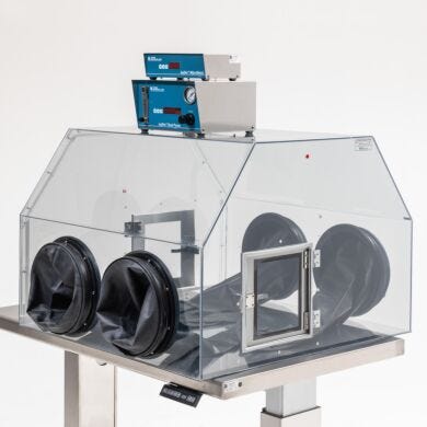 Glovebox; Series 100, Polypropylene, 2 to 4 Glove Ports, 120 V 2689-01-RH