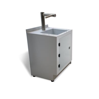 Hand Washer/Dryer; Polypropylene, 1 Sink, 24" W x 22" D x 39" H ...