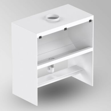 ValuLine Polypropylene Enclosed Wash Station, 49" W x 26.5" D x 46" H ...