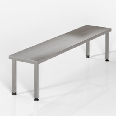 Gowning Bench, BioSafe® UltraClean™; 304 or 316 SS, Solid Top, 36" W x ...
