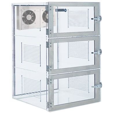 IsoDry 3-chamber acrylic Desiccator Cabinet