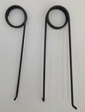 Clip; Torsion Spring, Steel, 6.5"L, 0.125" Diameter, Single and Double ...