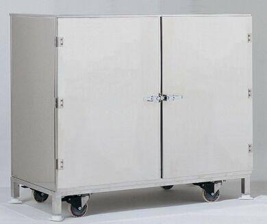 Storage Cabinet; High Security, 304 SS, 47" W x 26" D x 47.5" H, 2 ...
