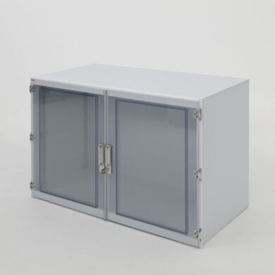 Cleanroom Storage Cabinet with Door Lock; Polypropylene, 49" W x 24" D ...