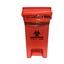 13 gallon Biohazard Bin with Foot Pedal Operated Lid, MTC Bio, A8000B ...