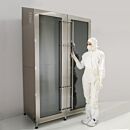 Desiccator; Double Doors w/ Windows, Stainless Steel, 48" W x 18" D x ...