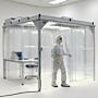Cleanroom Frame; Softwall, Powder-Coated Steel 6600-60