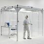 Cleanroom Frame; Softwall, Powder-Coated Steel 6600-60