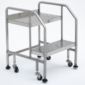 Stainless Steel Cleanroom Step Stairs and Work Platforms