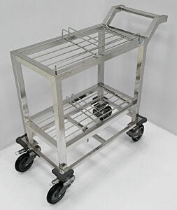 Ultra-Clean Stainless Steel Wafer Box Cleanroom Carts
