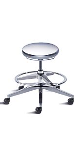 Adjustable-Height ISO 4 Cleanroom Stools from BioFit