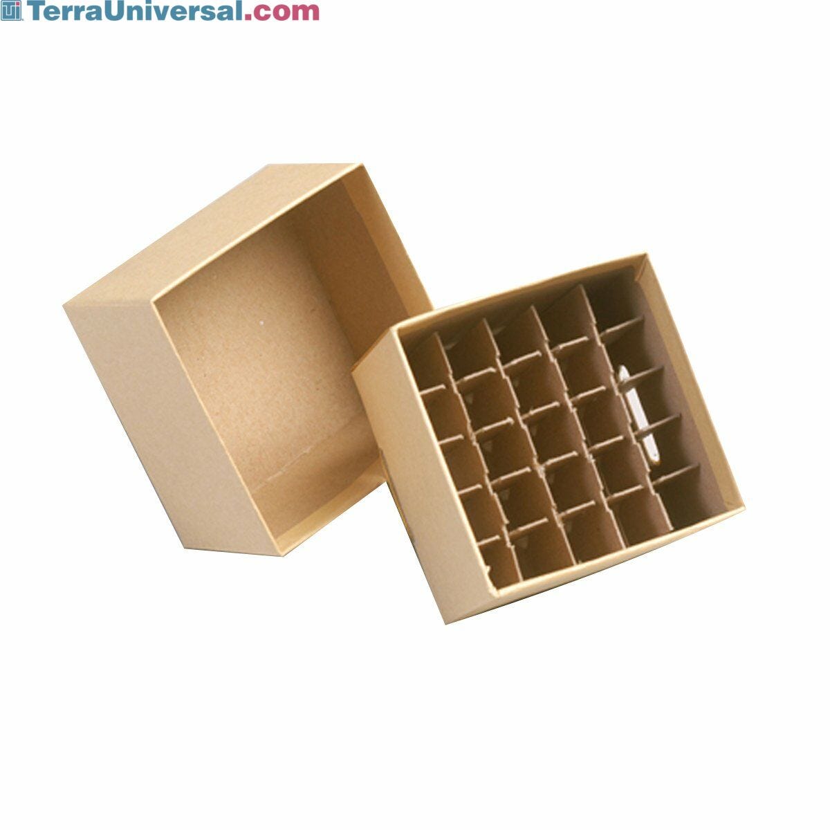 Storage; 25 Cell Box, Cardboard, Case of 24 6900-18