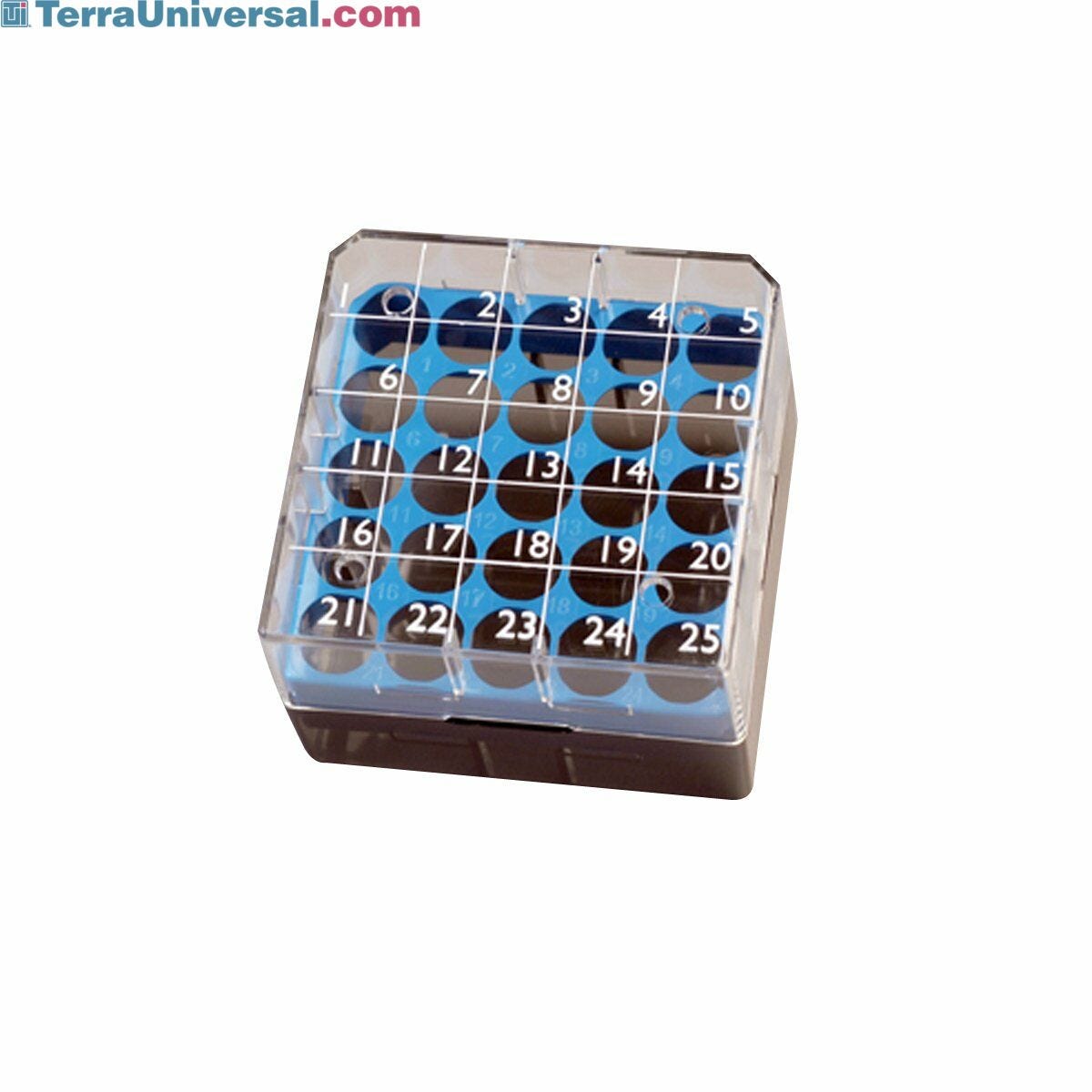 Storage; 25 Cell Box, Poly Carb, Case of 36 6900-19