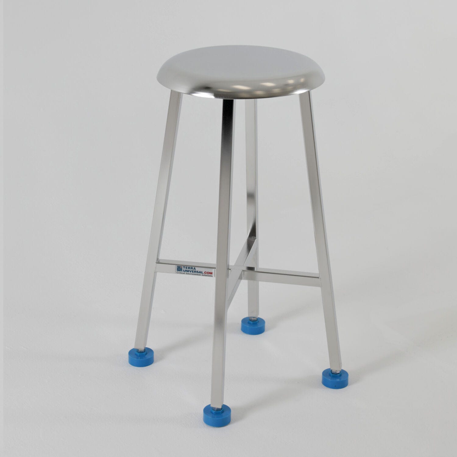 Stool; ISO 5, 304 or 316 Stainless Steel, 3-Leg, 20" Seat Height ...