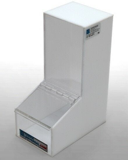 Dispenser; Small Parts, Acrylic, 5"W x 8"D x 11.5"H, 1 Comparent ...
