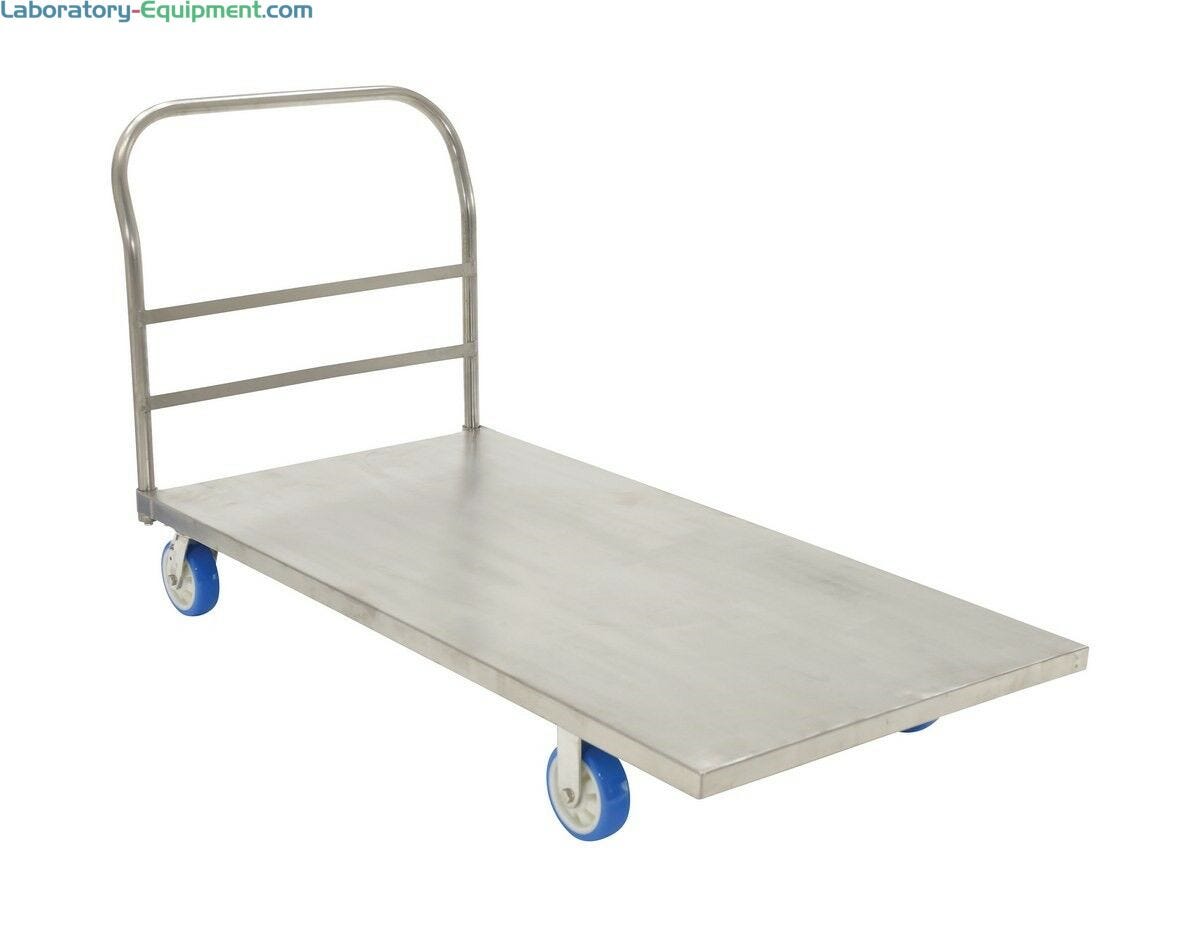 Platform Truck, Stainless Steel, 30" W x 60" D Deck, 2,000 lb Static ...