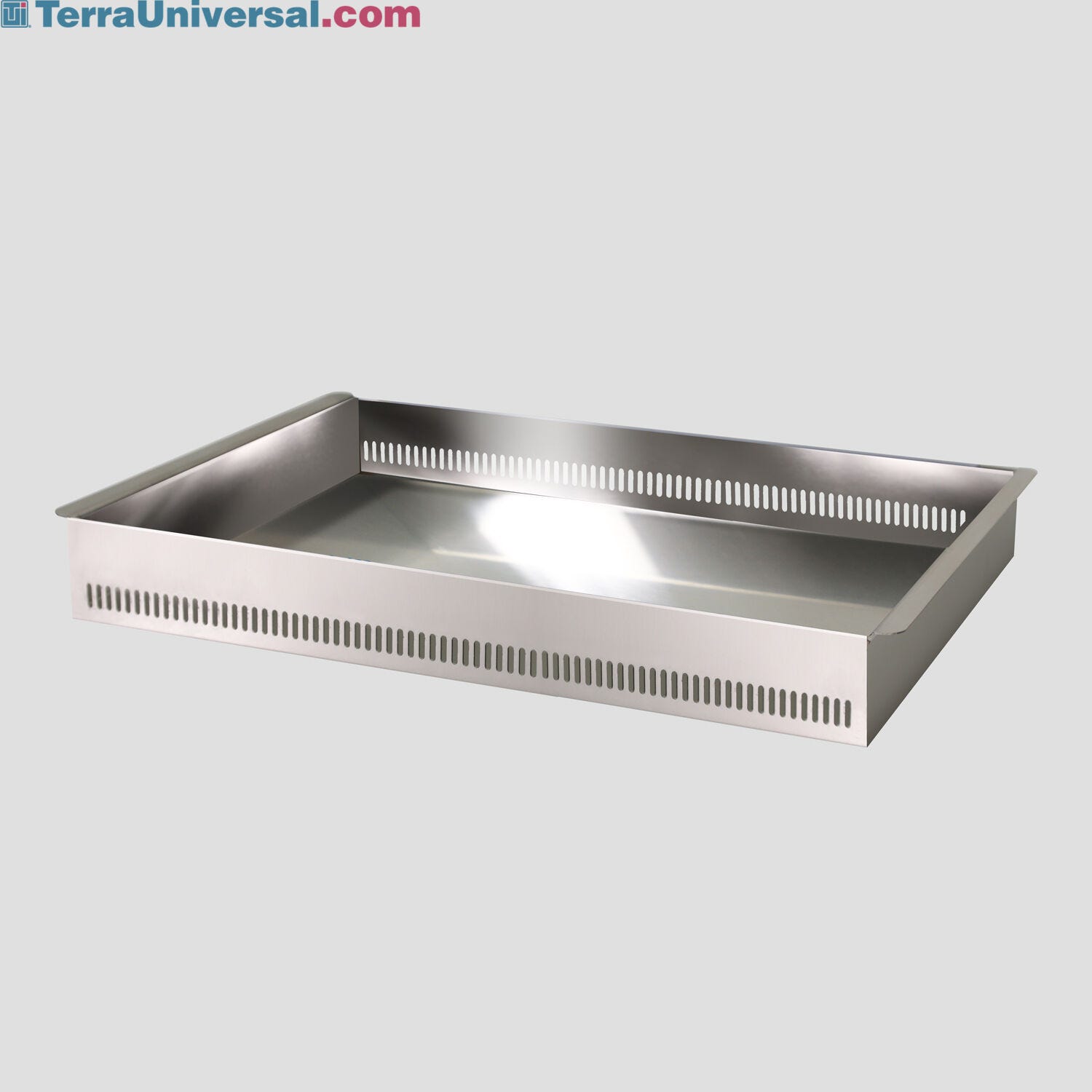 Tray; Non-Perforated, 304 Stainless Steel, 21"W x 15"D 1977-04