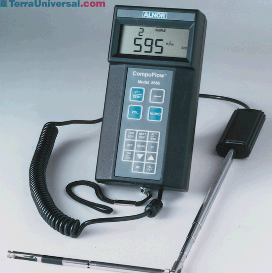 Anemometer; Digital, Velometer Thermal Anemometer, CompuFlow 3302-00A