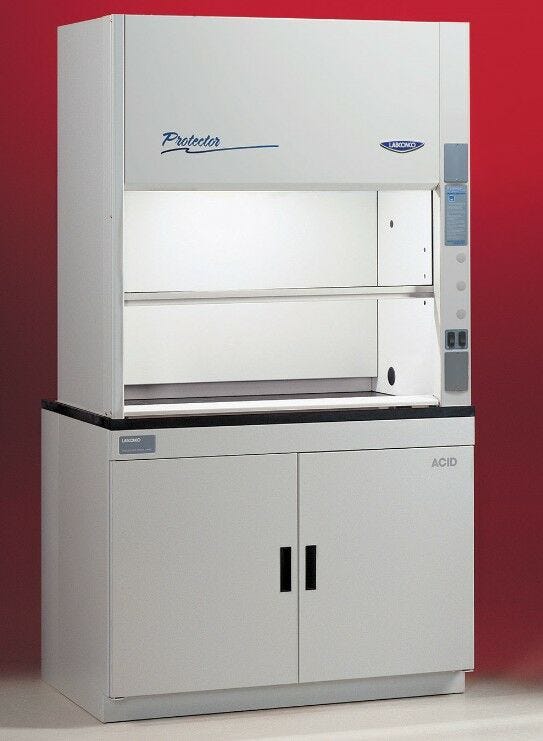 Fume Hood; Basic 47, W x D x 53" H, Labconco, 115 V 3646-00