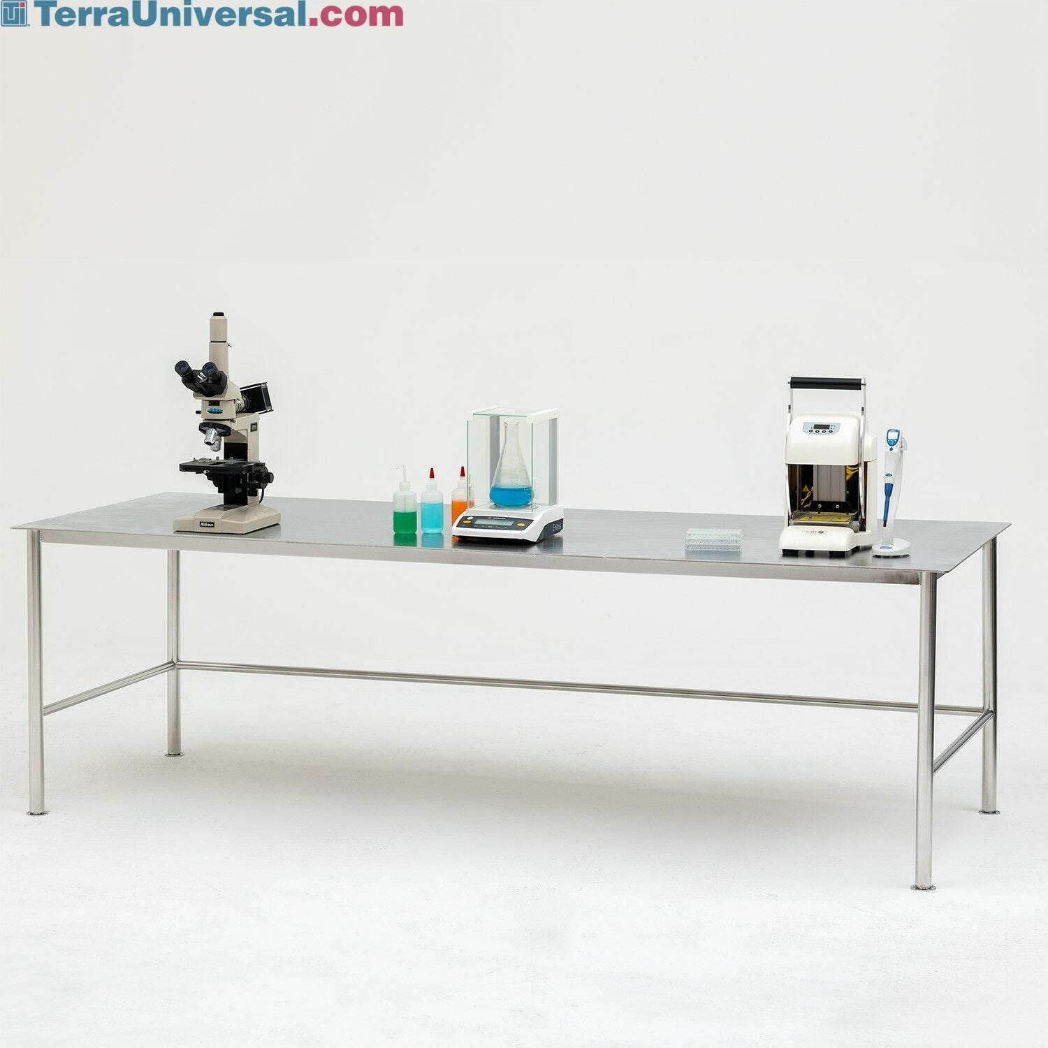 Work Station, BioSafe® 304 or 316 Stainless Steel, Heavy-Duty, Solid ...
