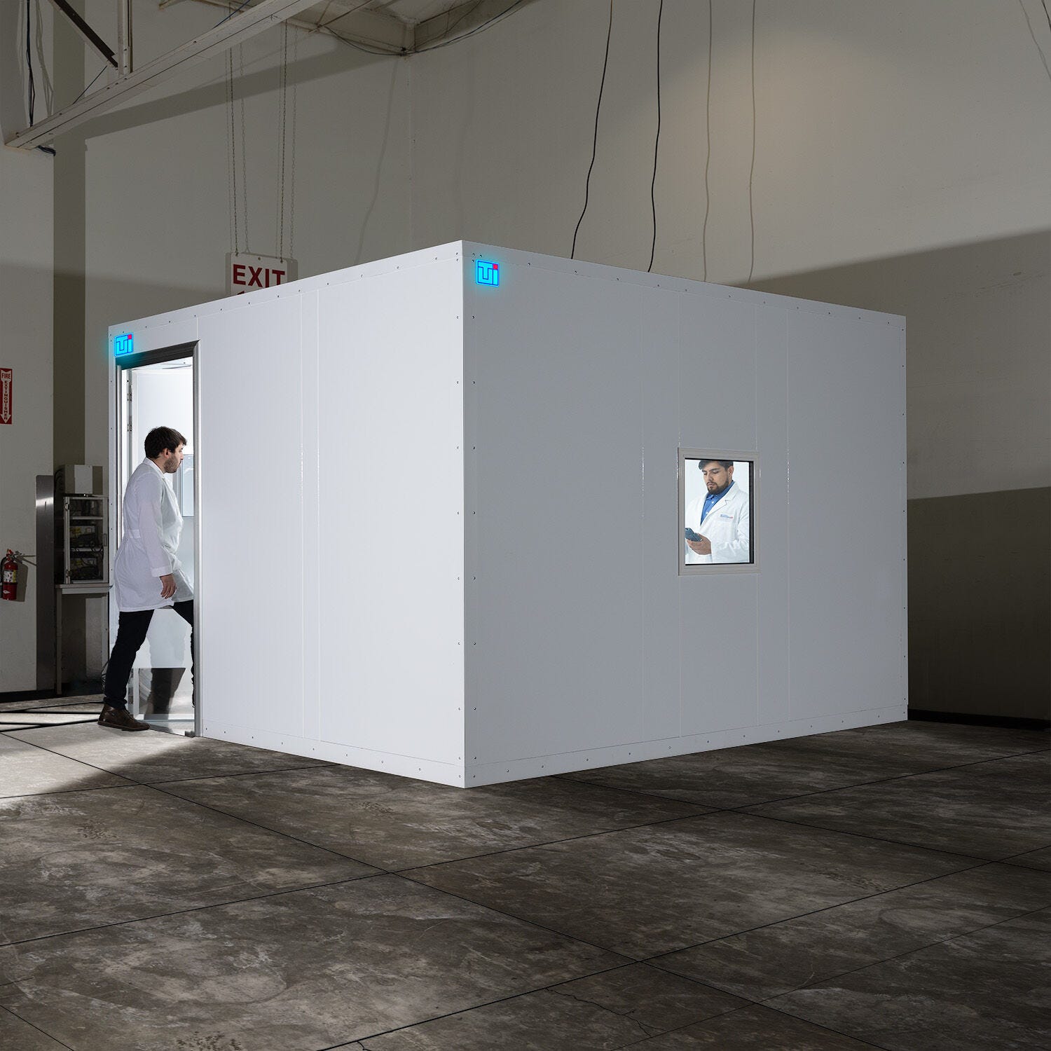 Cleanroom, BioSafe® Wall Panel System, 12' W x 12' D x 8' H | Terra ...