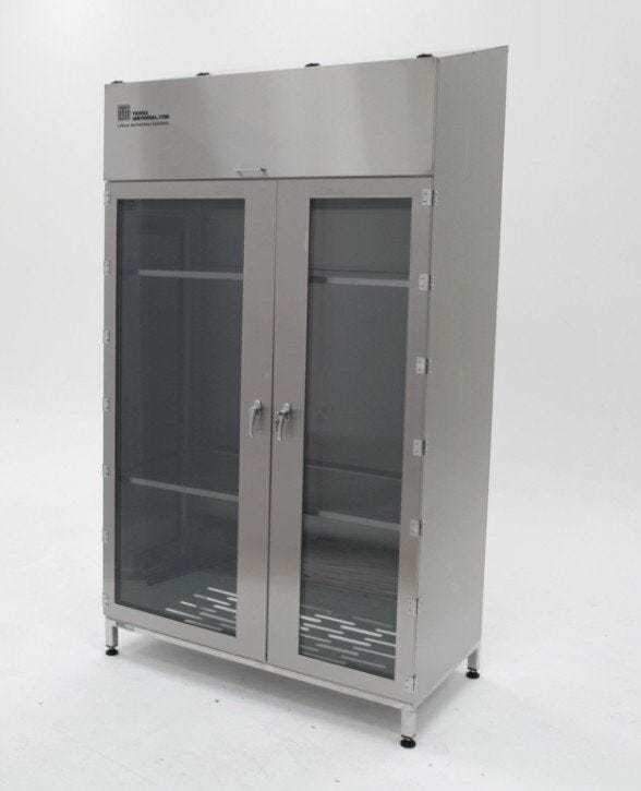 Garment Cabinet with 120 V Filter/Blower; 304 SS, SDPVC Windows, 52"W x ...