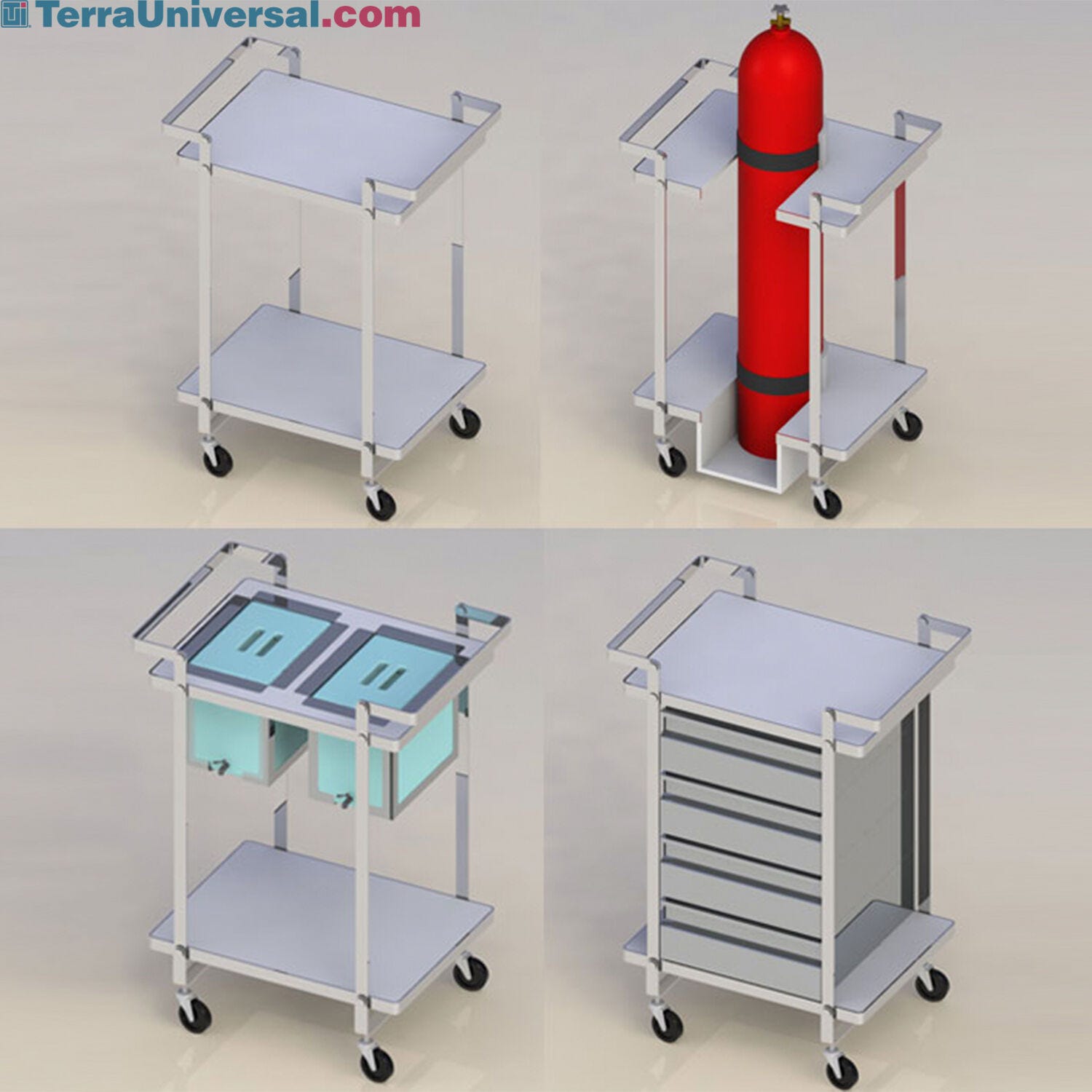 Cleanroom Service Cart
