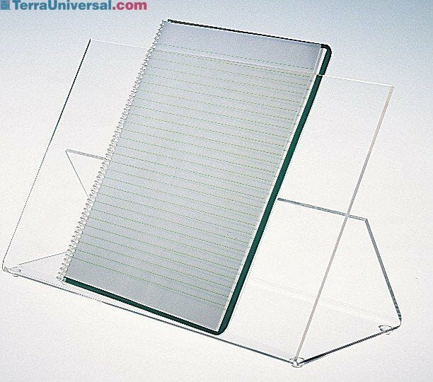 Notebook Holder; 1-Slot, SDPVC, 15.75" W x 6" D x 10.25" H 4950-48