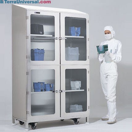 Cleanroom Stainless Steel Locking Cabinets | Terra Universal