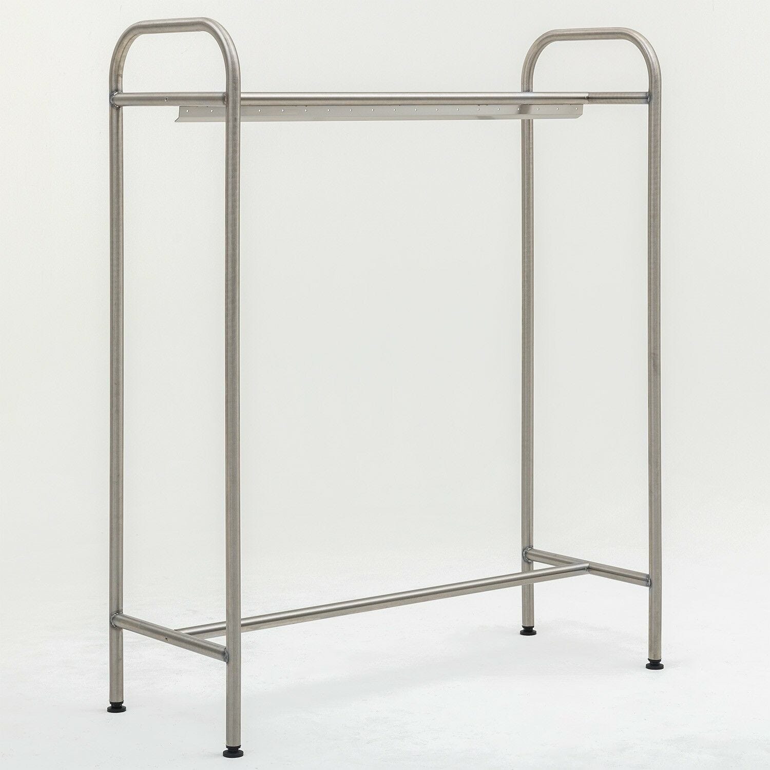Garment Rack; Free Standing Dual Rack, 304 SS, Cylindrical Tube, 84" W ...