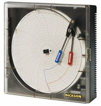 Temperature, Humidity and Dew Point Disk Chart Recorders