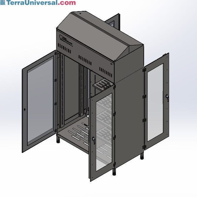 Double Sided Garment Cabinet; 120 V Filter/Blower; 304 SS, SDPVC ...