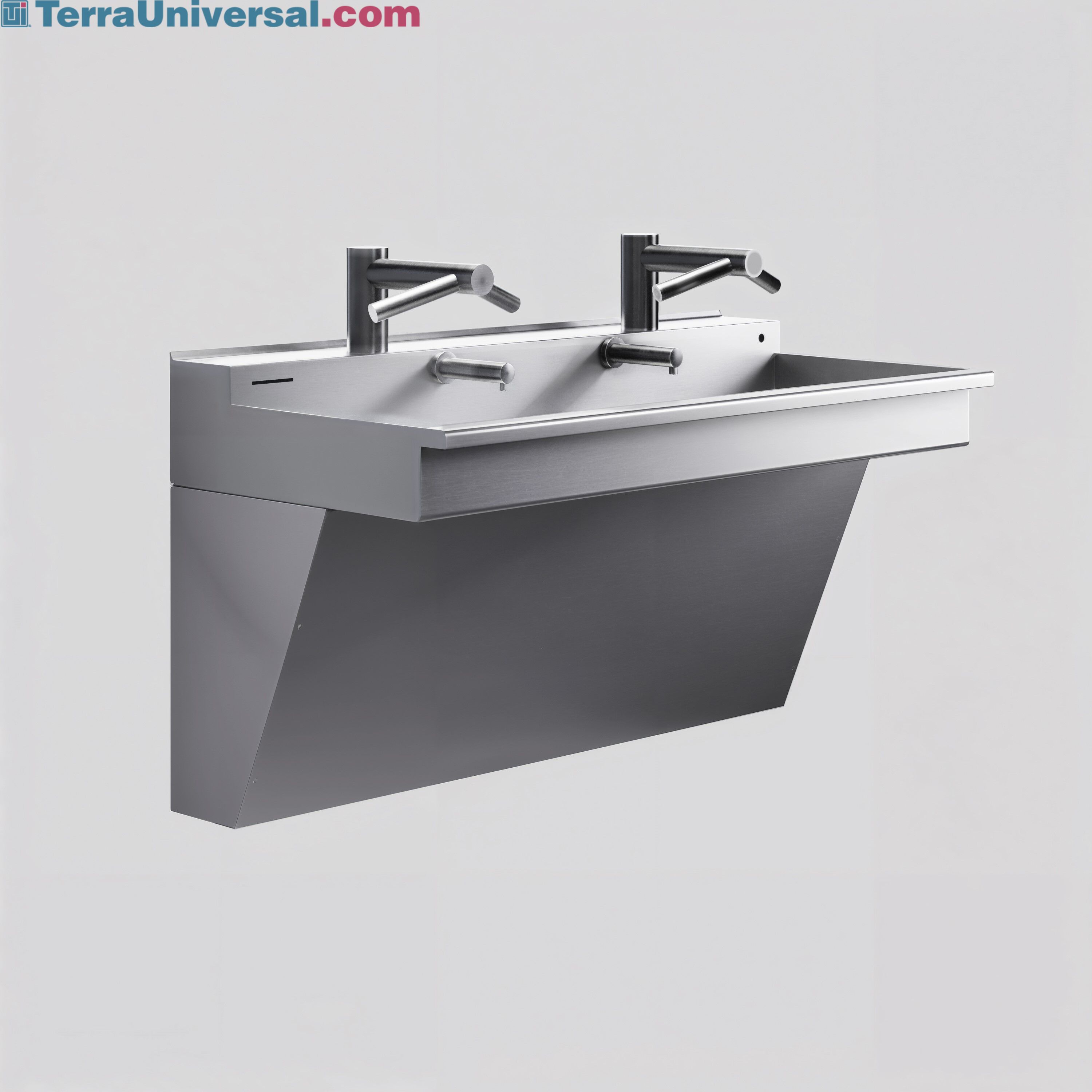 Wall-Mount Sink, BioSafe, ADA Compliant, 2 Dyson Airblade Faucets, 304 ...