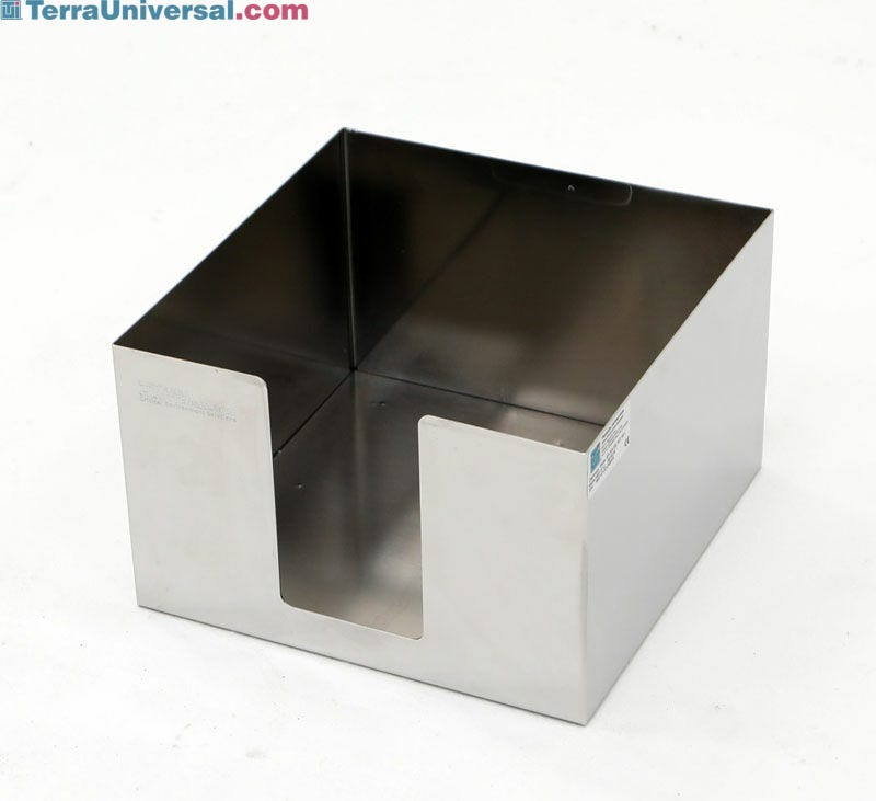 Wiper Dispenser; 304 Stainless Steel, 9.5" W x 9.5" D x 6" H, 1 ...