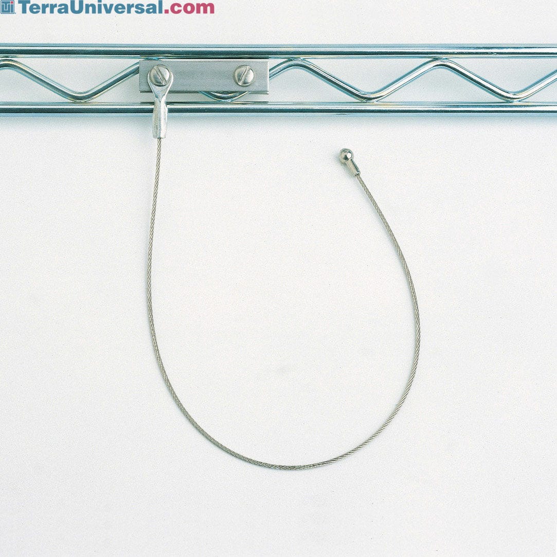 ESD Grounding Cable, Stainless Steel, InterMetro 2650-13