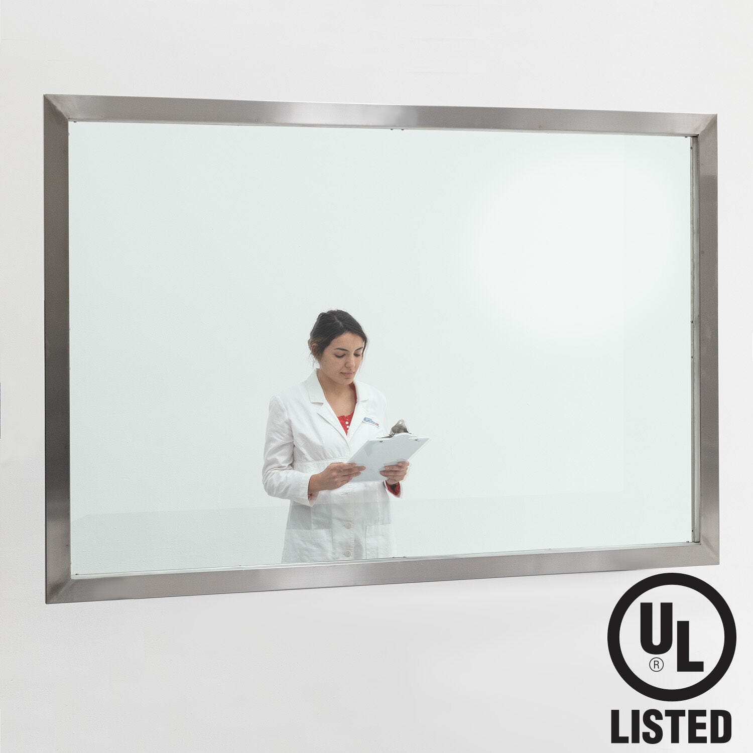 CleanMount Fire-Rated Window; Single Pane, 45 Minute Rating, 316L ...