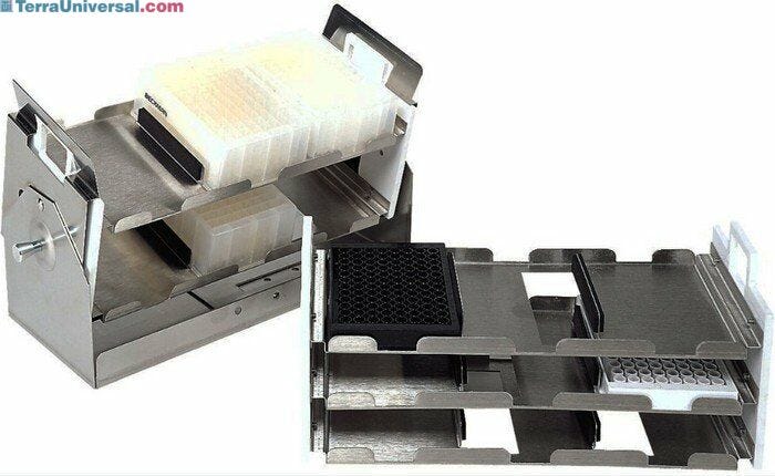 Microplate rack insert for deep-well plates, 2 shelves, for MaxQ 8000 ...