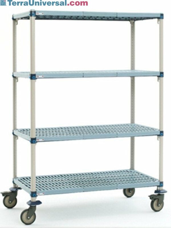 MetroMax Q Open Grid Shelf Mobile Shelving by InterMetro