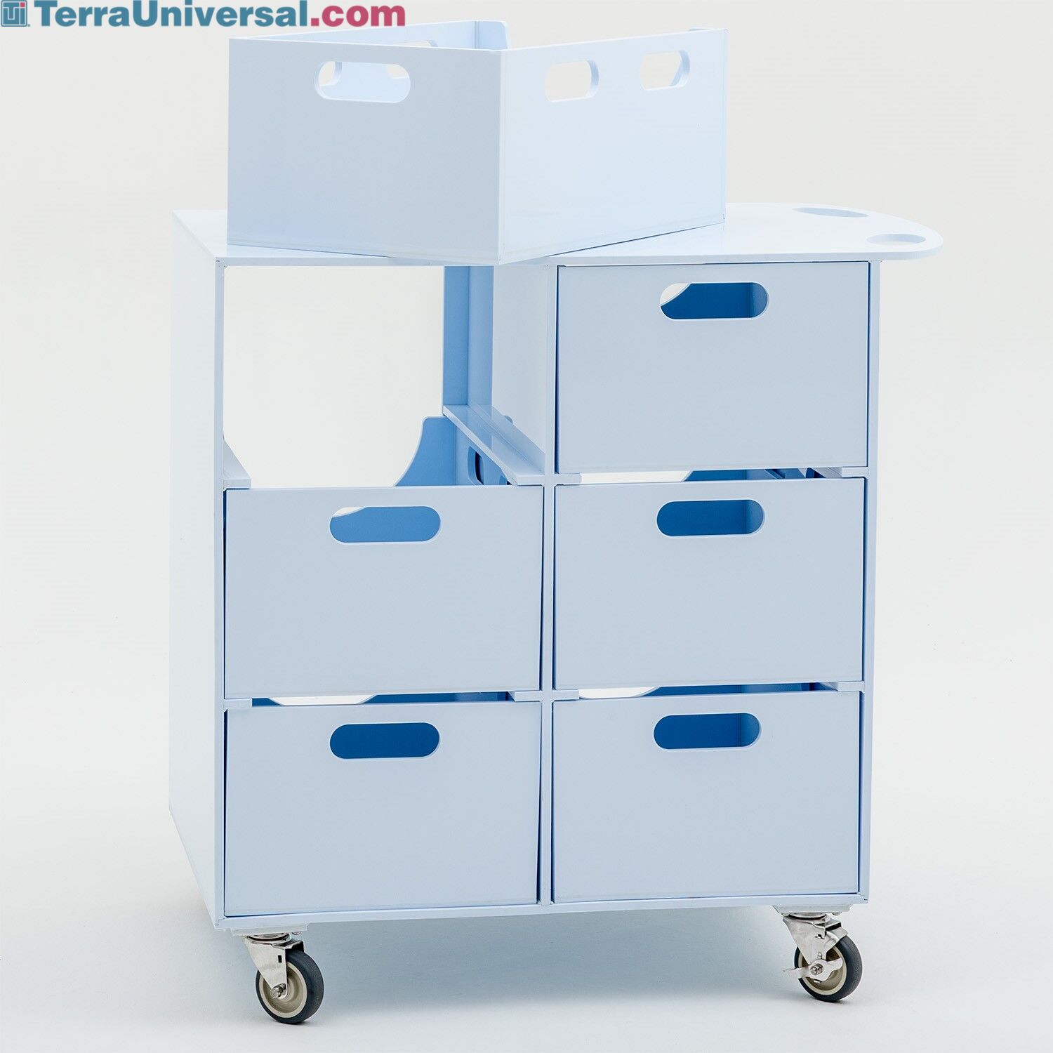 Cart; Laboratory, Chemicals, Polypropylene, 42" W x 27" D x 41.625" H ...