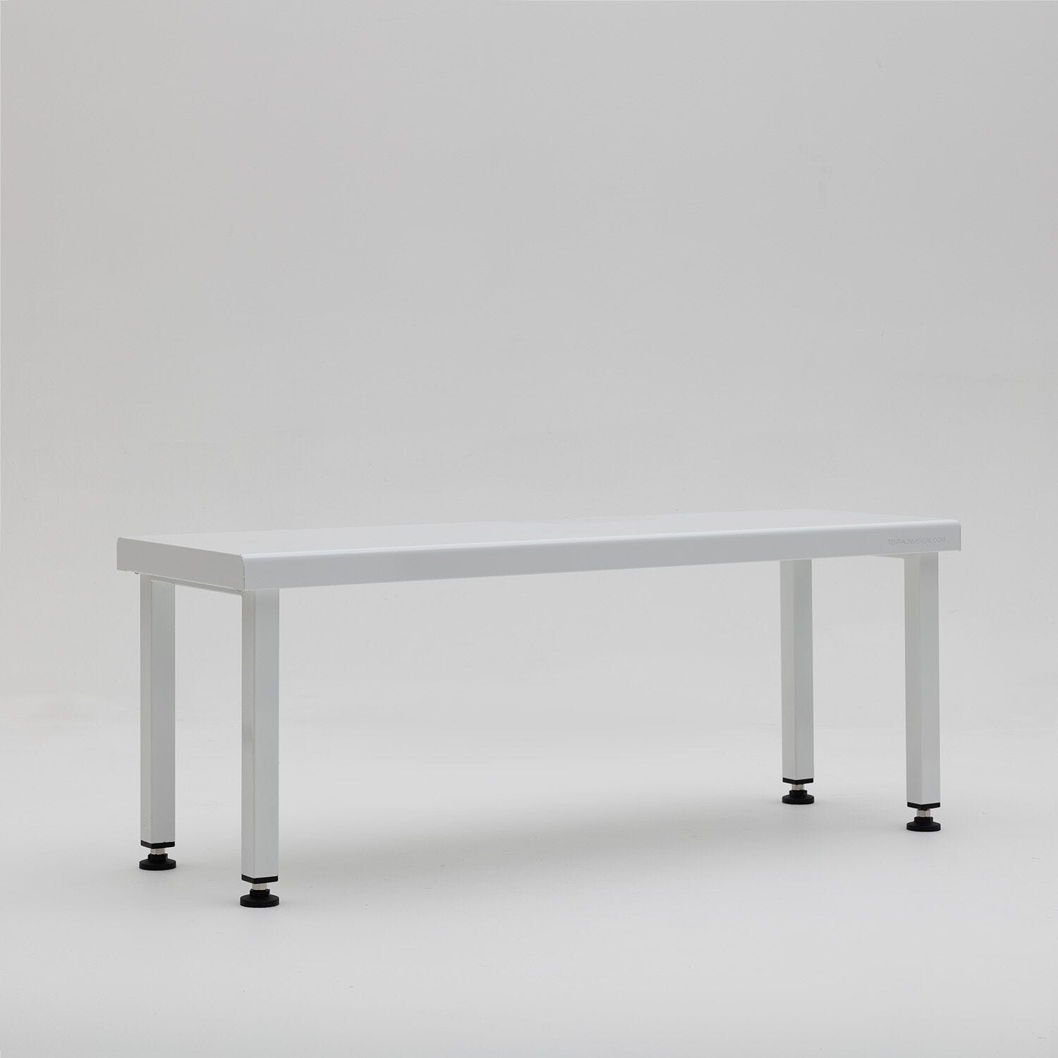 Gowning Bench; Powder-Coated Steel, SolidTop, 34" W x 15.5" D x 18" H ...
