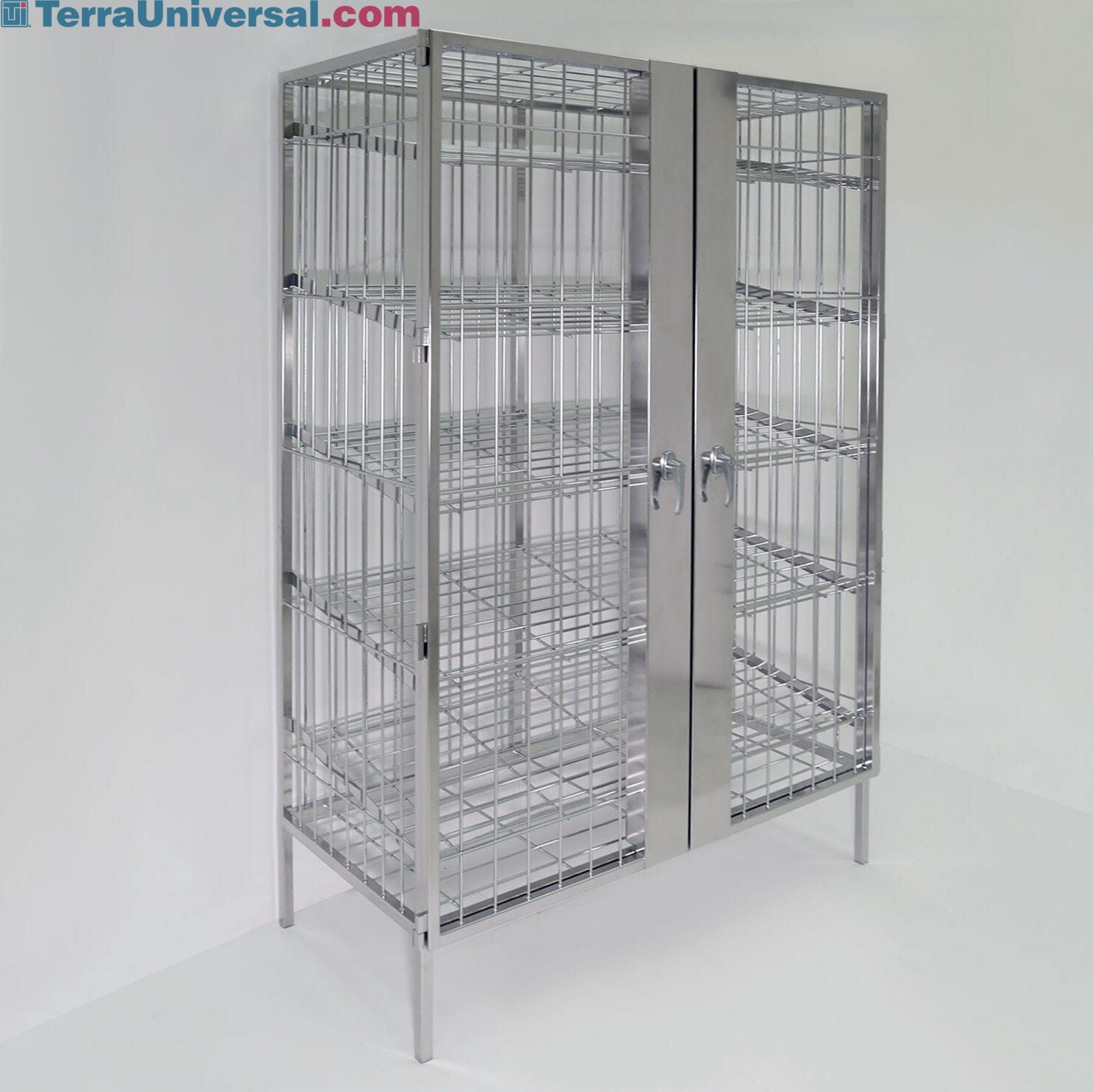 Cleanroom Security Storage Cabinet; 304 SS, 38" W x 18.5" D x 76" H 6012-67