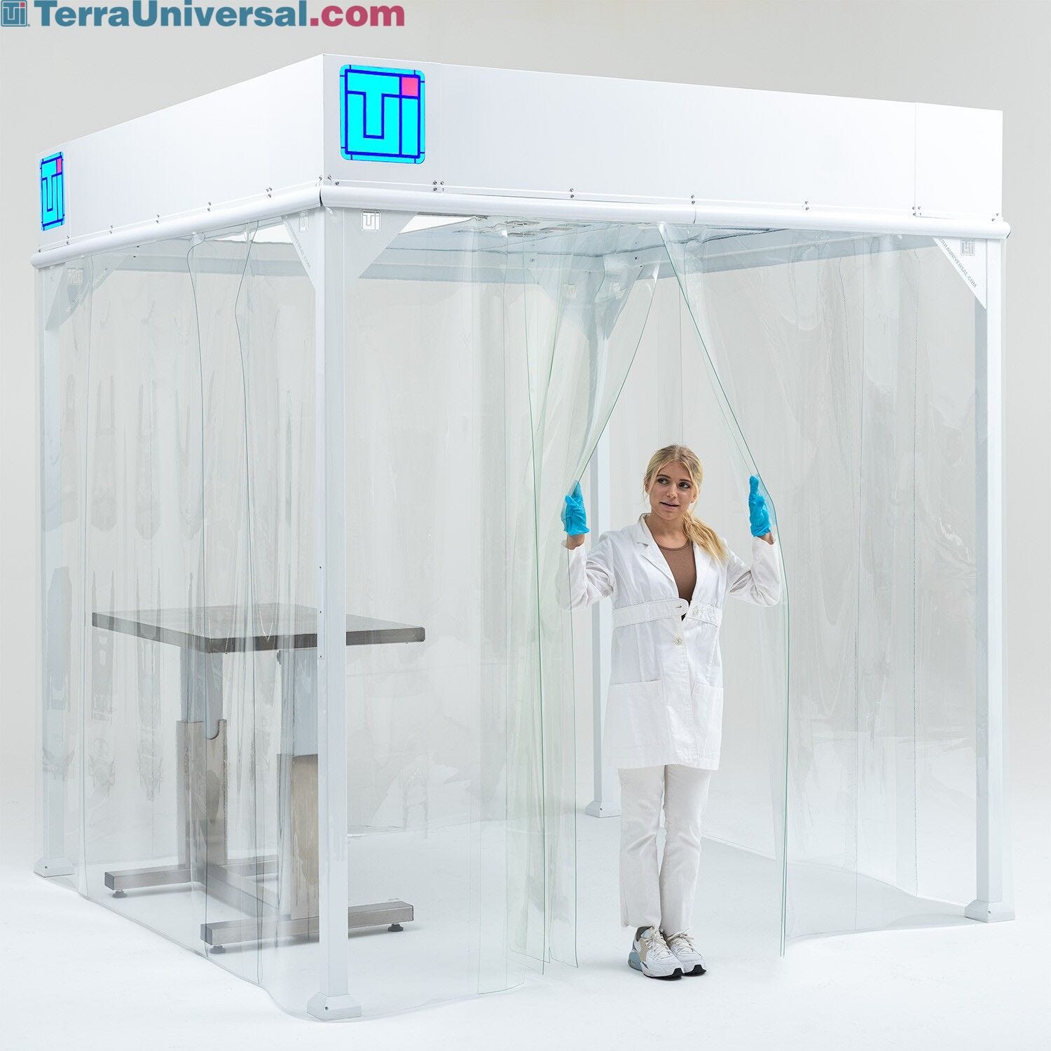 ValuLine® Cleanroom; Softwall, 6'W x 8'D x 8'H | Terra Universal