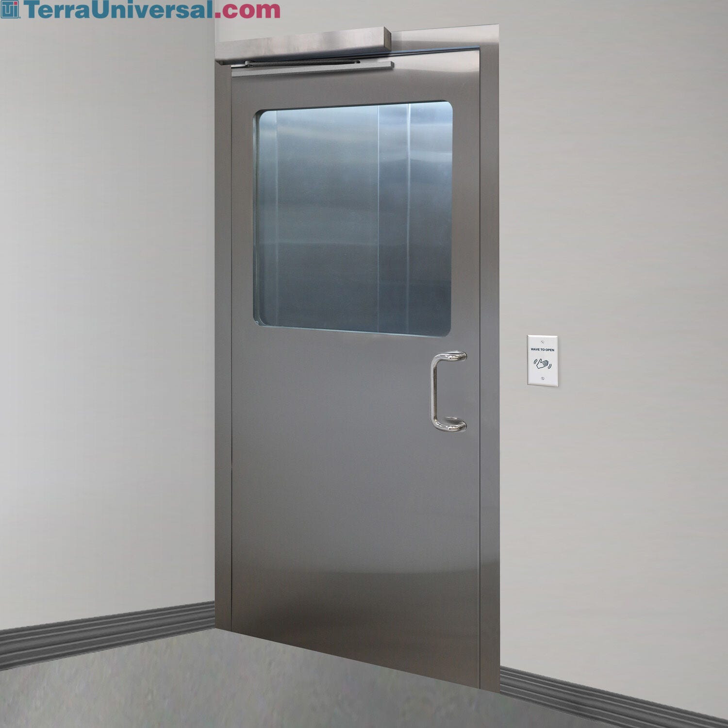 Pre-Hung Automatic Swing Doors, BioSafe®, CleanSeam™ 304 or 316 ...
