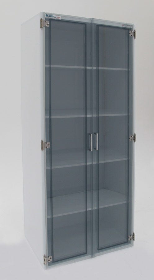 Storage Cabinet; No Blower, Polypropylene, 25.75" W x 16.75" D x 63" H ...