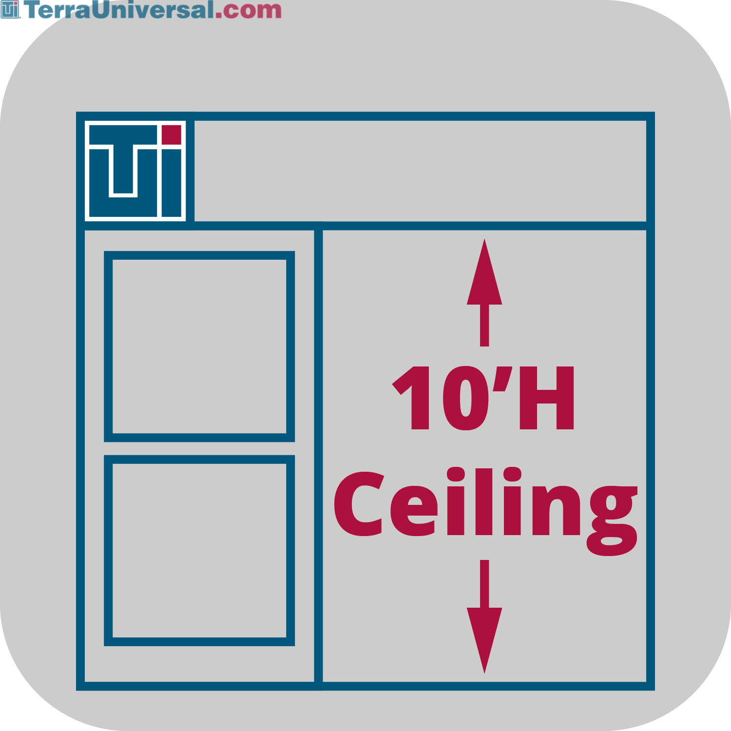 ValuLine Cleanroom Height Adjus™ent, 10'H, Hardwall, Clear Acrylic ...