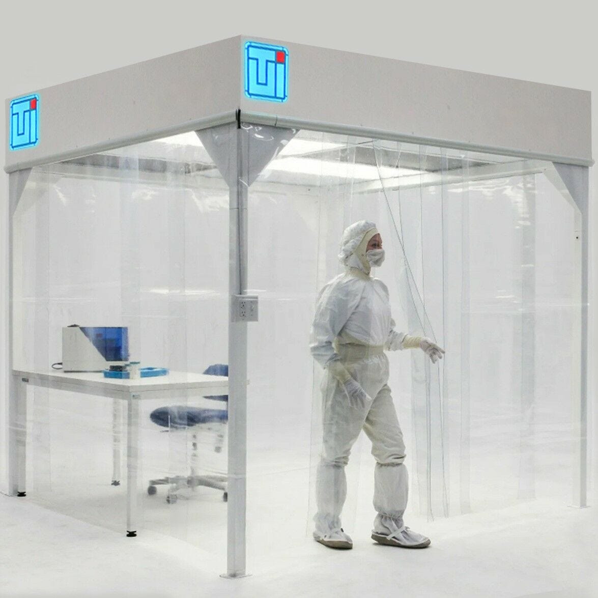 ValuLine™ Cleanroom; Softwall, 8'W x 24'D x 8'H | Terra Universal