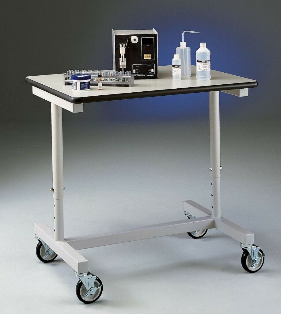 Mobile Bench; Variable Height, for Protector Downdraft, 38"W x 28"D x ...