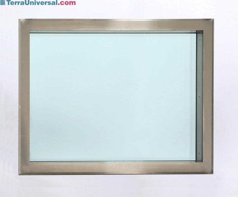 Window, Single-Pane, Flush-Mount 304 SS Frame, Fire-Rated Glass; 47''W ...