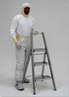 Cleanroom Heavy Duty Folding Step Ladder